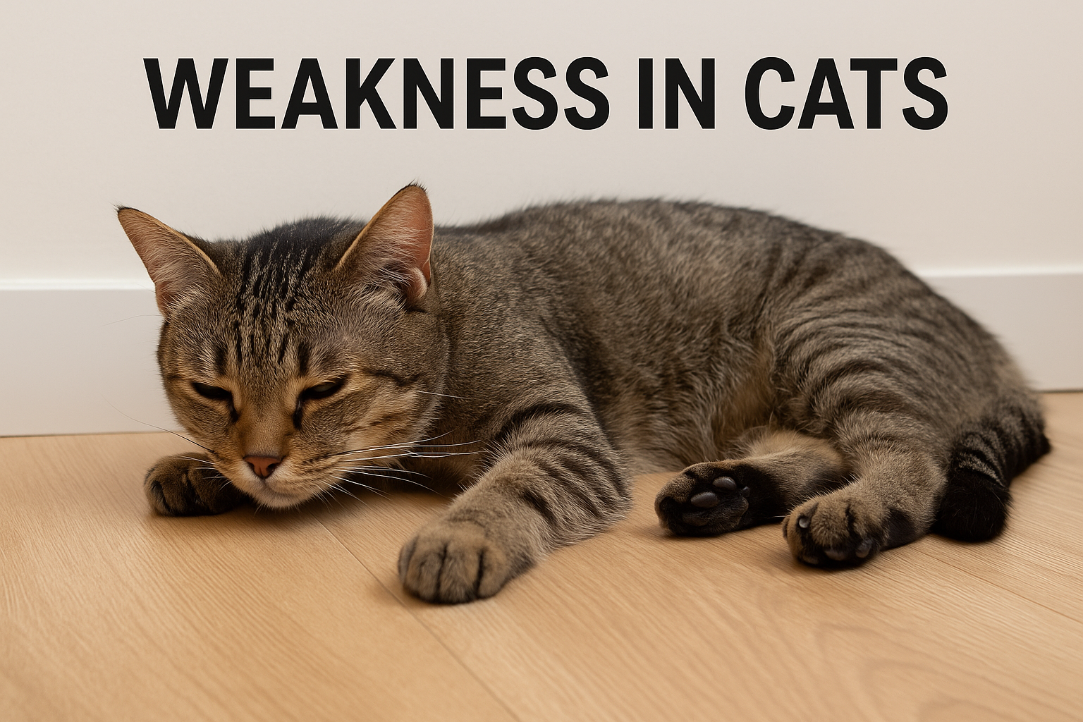 Weakness in Cats: Causes, Symptoms, and What to Do