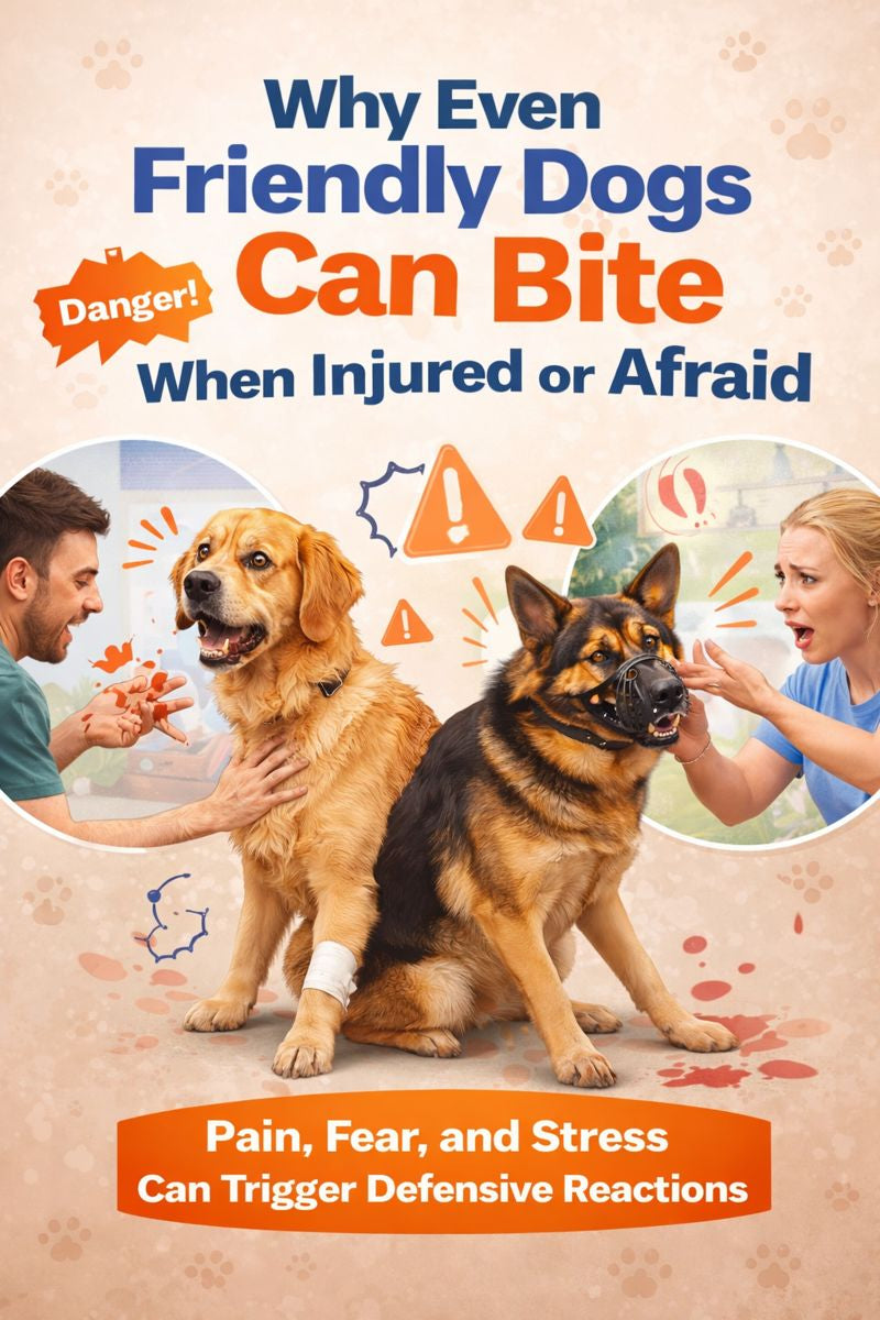 Why Even Friendly Dogs Can Bite When Injured or Afraid