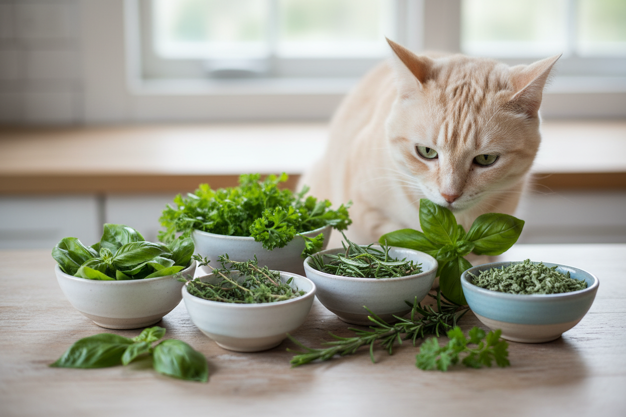Safe Herbs & Spices for Cats: A Practical Guide for Pet Owners