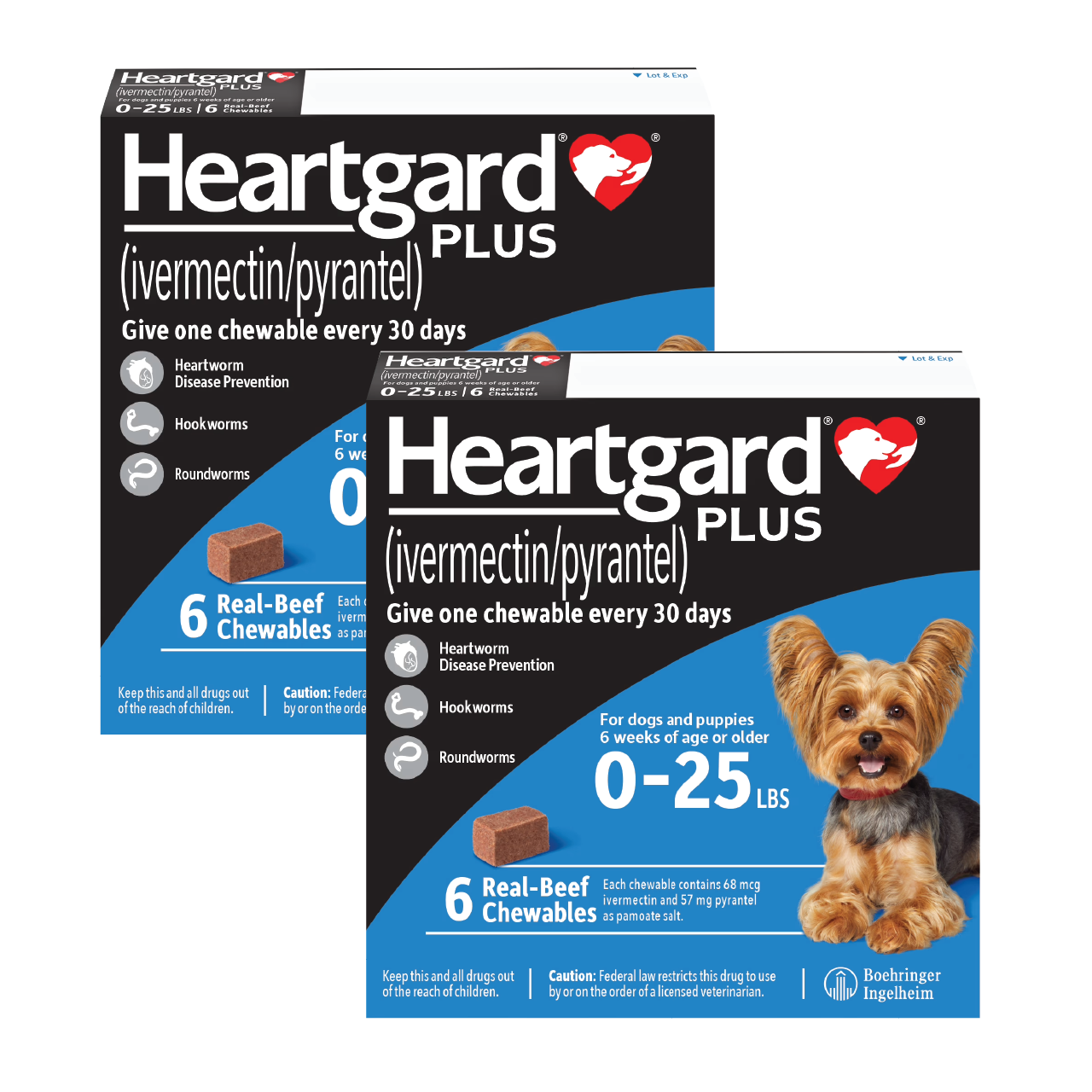 Heartgard Plus Blue Chew for Dogs - 25lbs(11kg) - 79PETS.COM