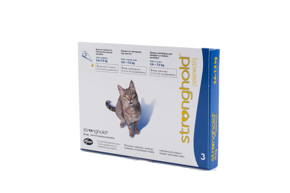 Stronghold Blue for Cats| Flea, Tick & Heartworm Meds|79PETS