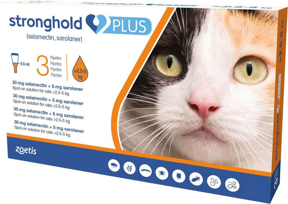 Stronghold Plus for Cat Flea & Tick | 5.5 to 11lbs | 79PETS